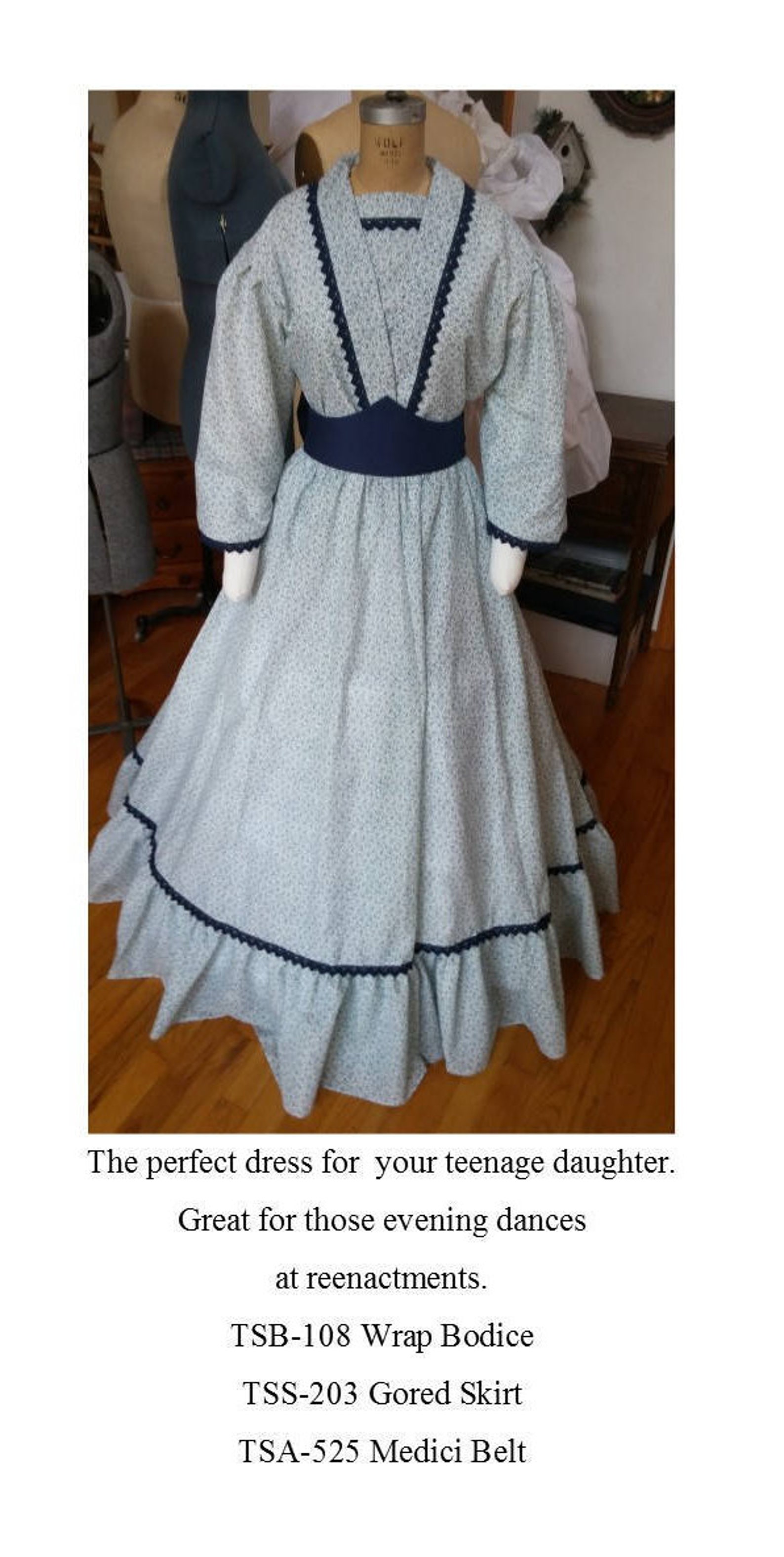 Wrap Bodice /mid- 19th Century/ Civil War Era Bodice Pattern/ Timeless ...