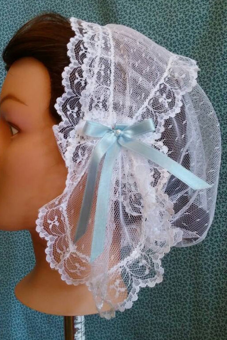 Lacy Daycap With Short Lappets - Day Cap, Historical Headwear, Civil ...