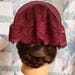 Wine Fanchon Bonnet, Choice of Embellishment, Dinner Bonnet - Empire ...