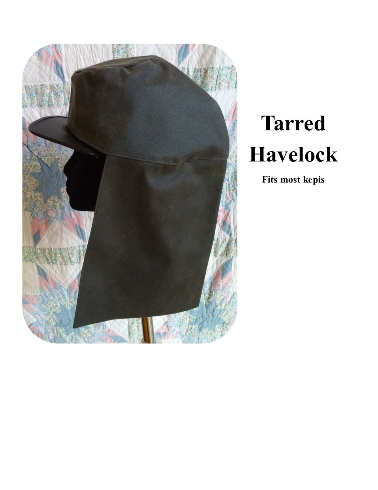 Tarred Havelock Civil War Era Havelock Rain Protection - Etsy Australia