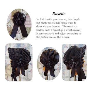 Mourning Bonnet - Drawn Bonnet - Capote Bonnet - Drawn Poke Bonnet ...