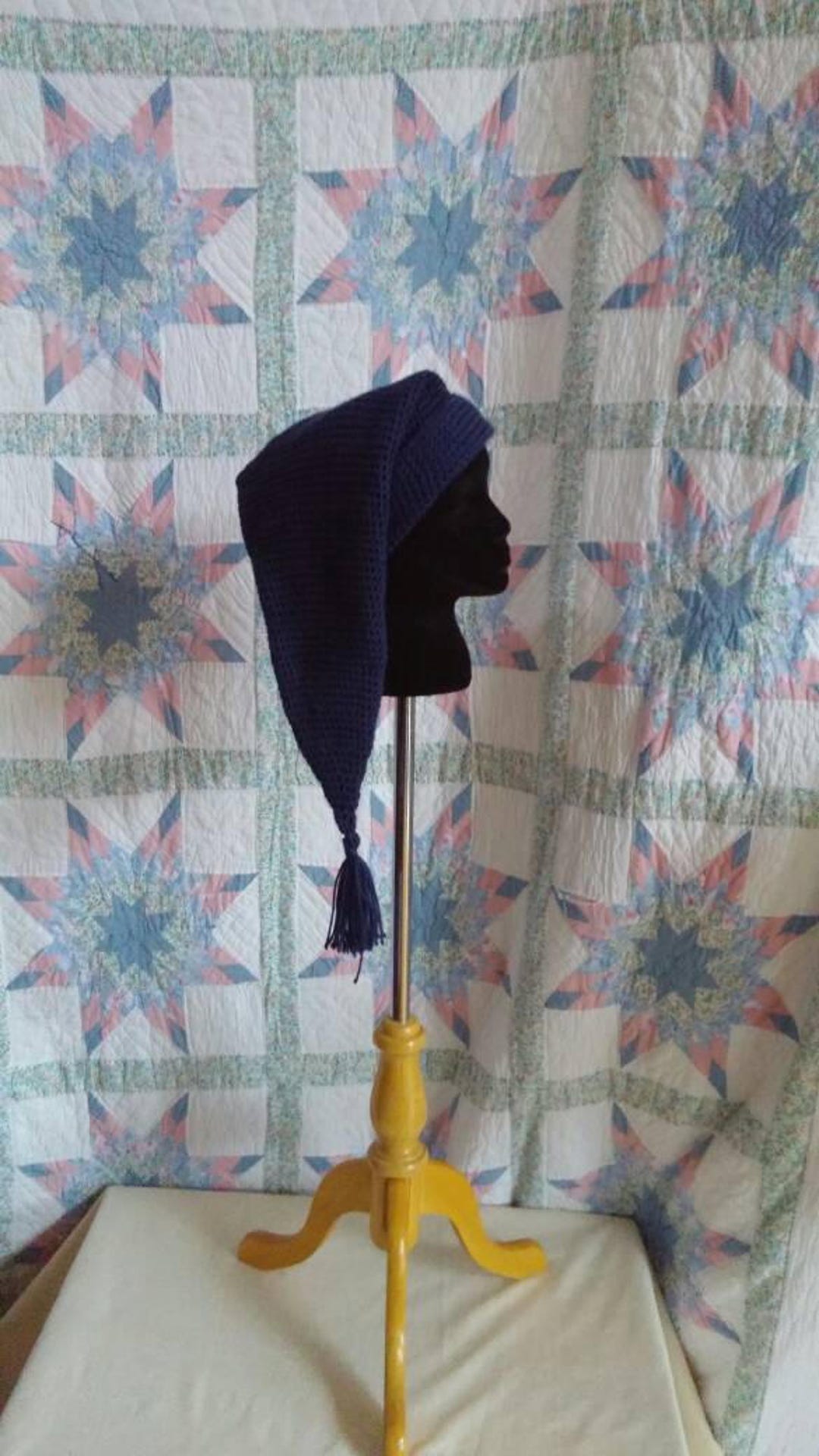 Blue Mens Stocking Cap - Camp Hat, Sleeping Cap, Voyaguer Cap - Etsy
