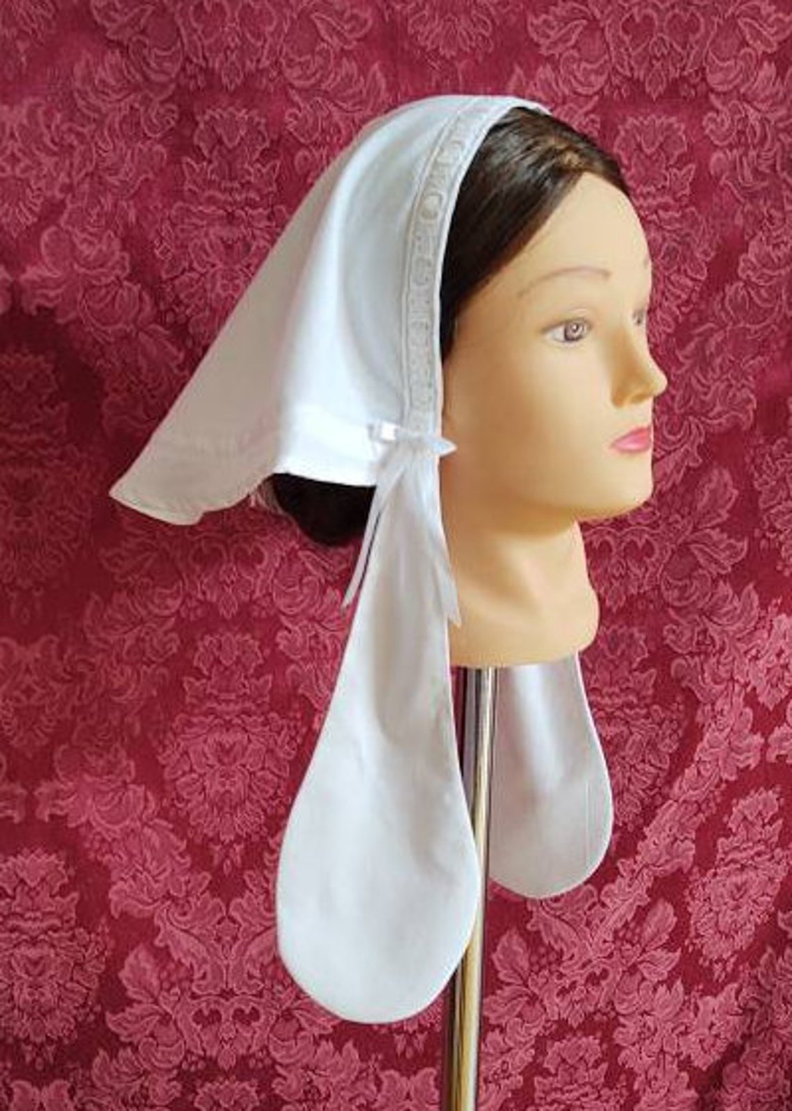 Cotton Fanchon Styled Day Cap With Lappets - Daycap - Fanchon ...