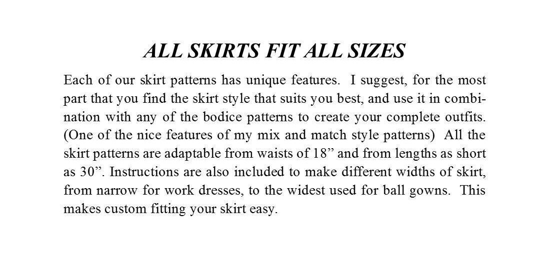 Scalloped Over Skirt / 19th Century Over Skirt Pattern/ - Etsy