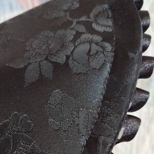 Brocade Fanchon Mourning Bonnet - Dinner Bonnet - Empire Bonnet ...