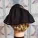 Brocade Fanchon Mourning Bonnet - Dinner Bonnet - Empire Bonnet ...