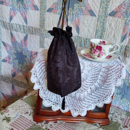 Reticule Drawstring Bag 19th Century Victorian Purse - Etsy