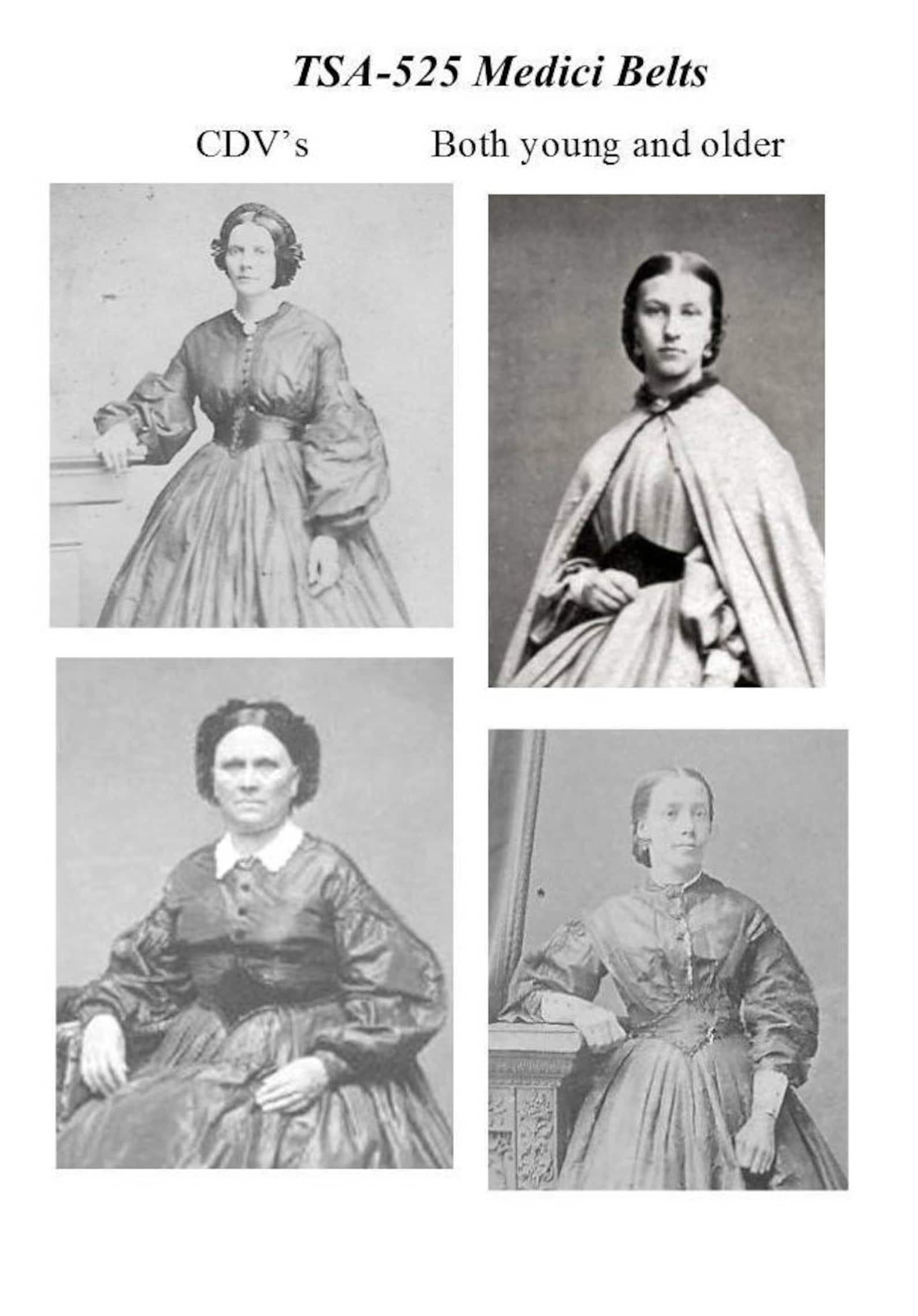 Medici Belt /19th Century Pattern/ Timeless Stitches Sewing Pattern TSA ...