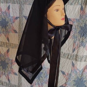 Short Mourning Veil - Weeping Veil - Brush Veil - Widows Weeds ...