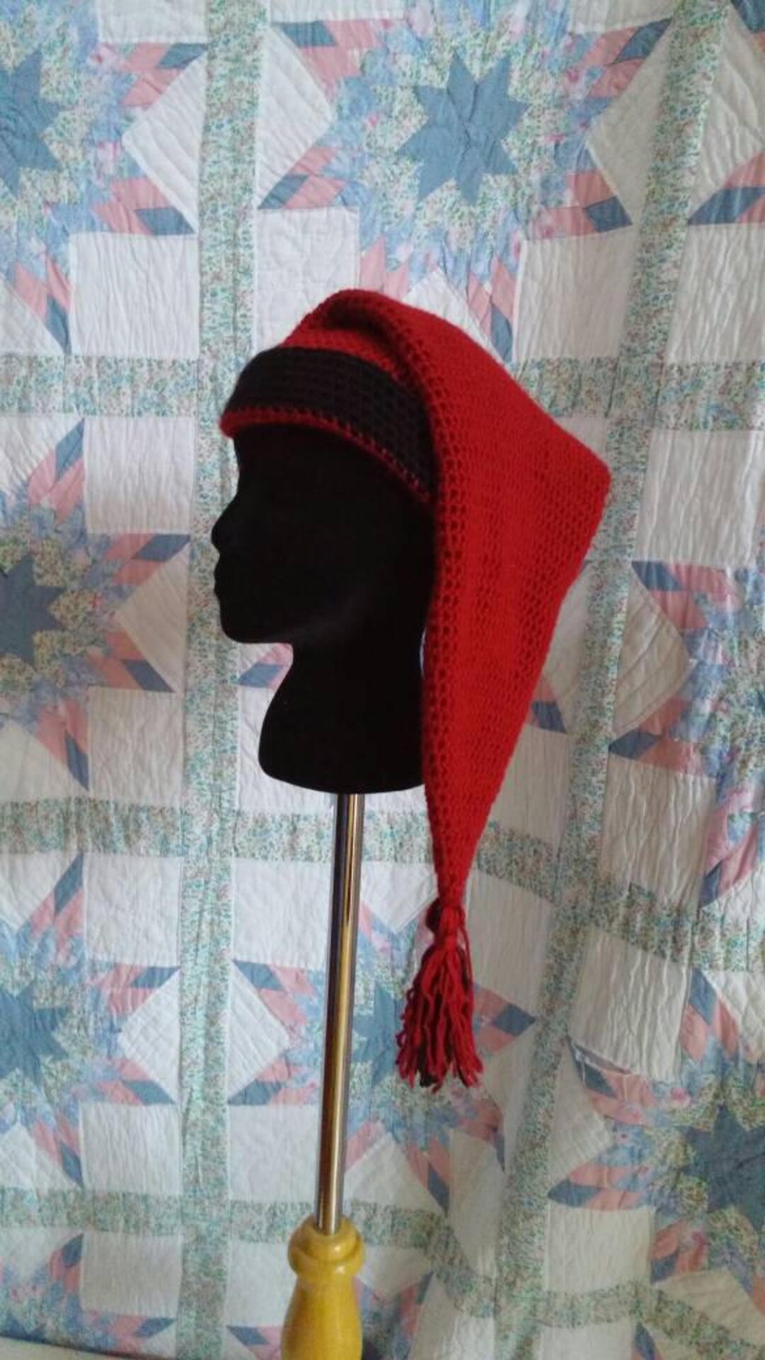 Red Mens Stocking Cap - Camp Hat, Sleeping Cap, Voyaguer Cap - Etsy