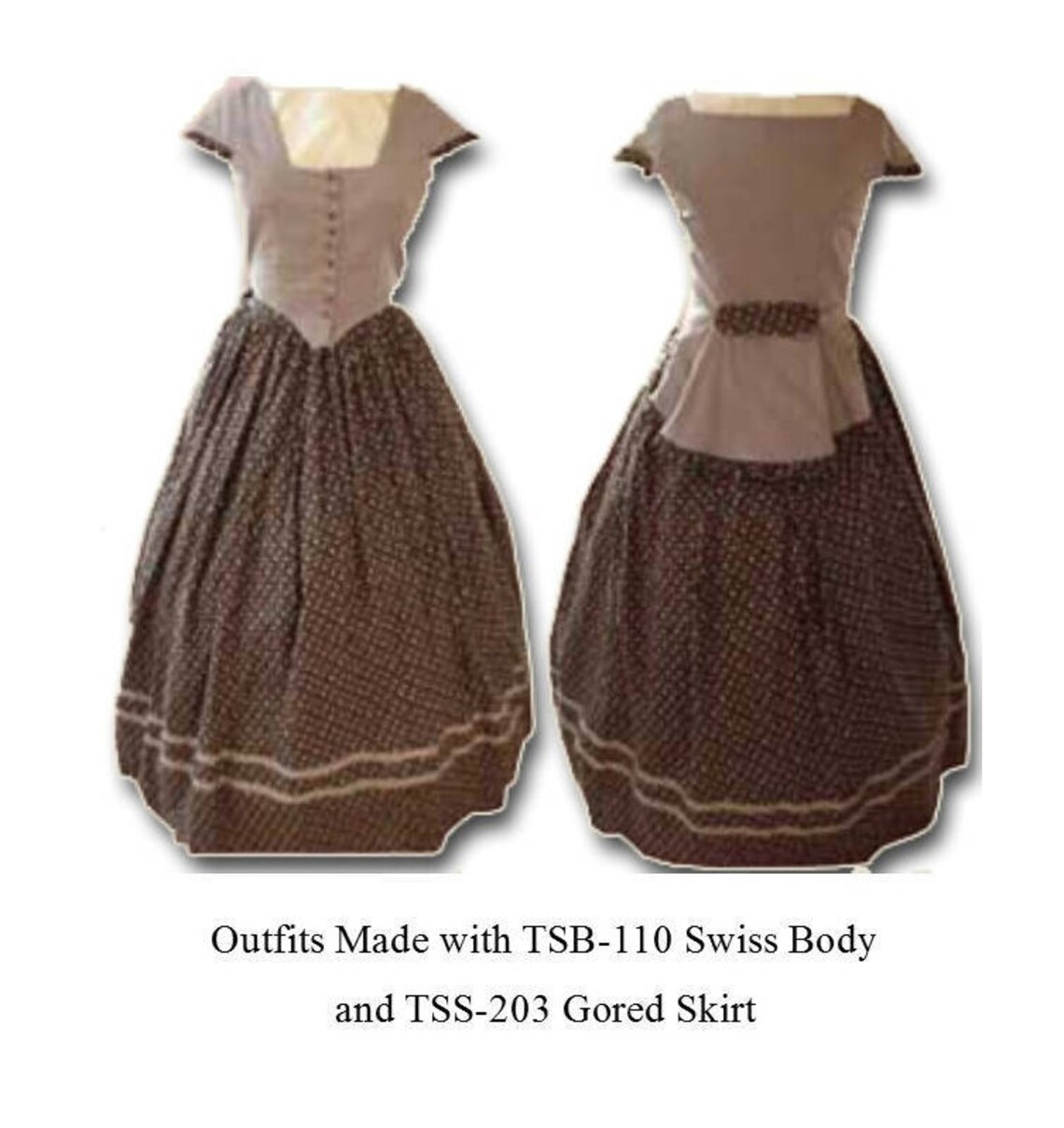 Swiss Body /mid- 19th Century/ Civil War Era Bodice Pattern/ Timeless ...