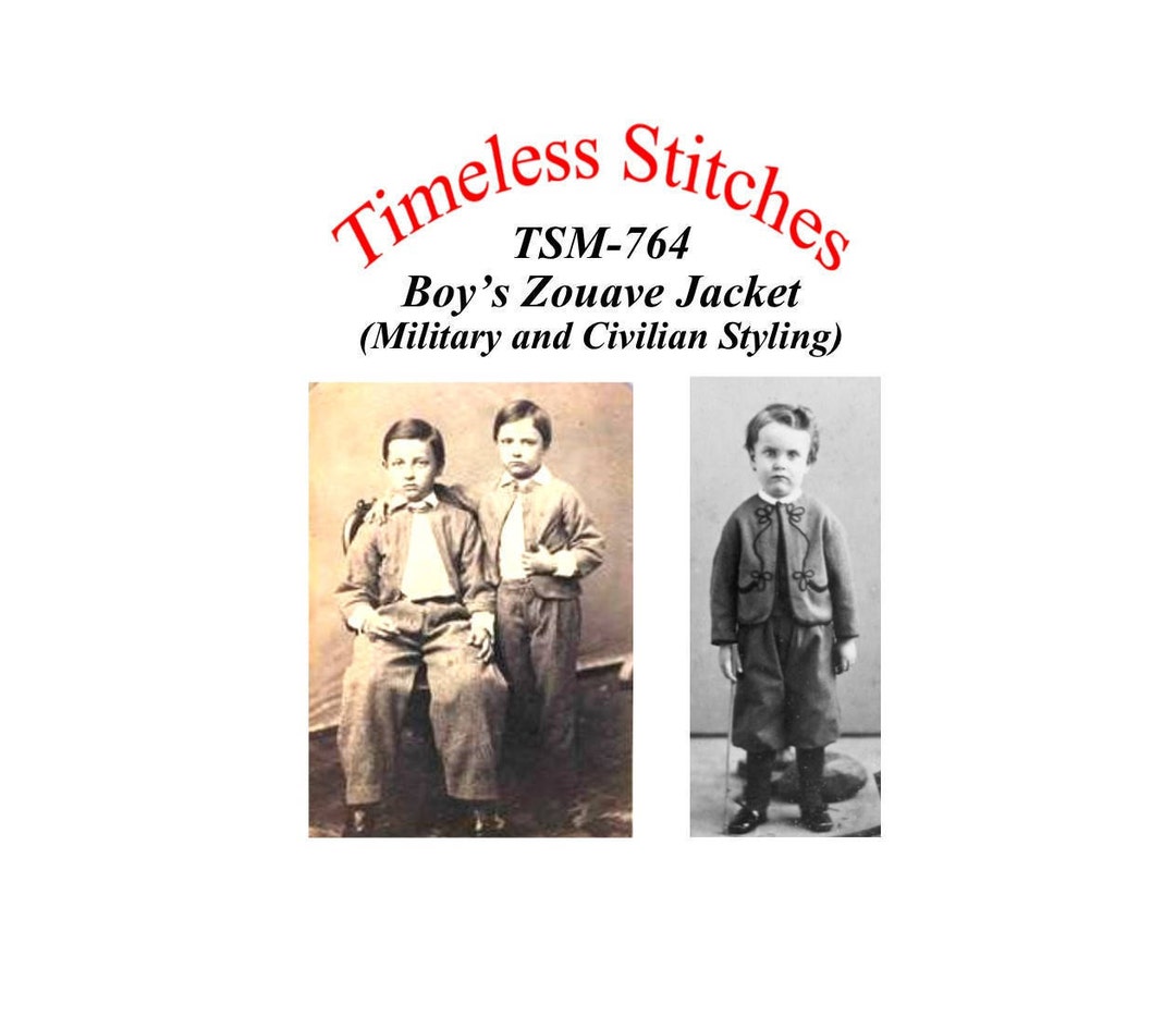 Boy's Zouave Jacket (military and Civilian) / Civil War Era Boy's ...
