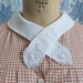 White Cotton Crossover Collar - Etsy