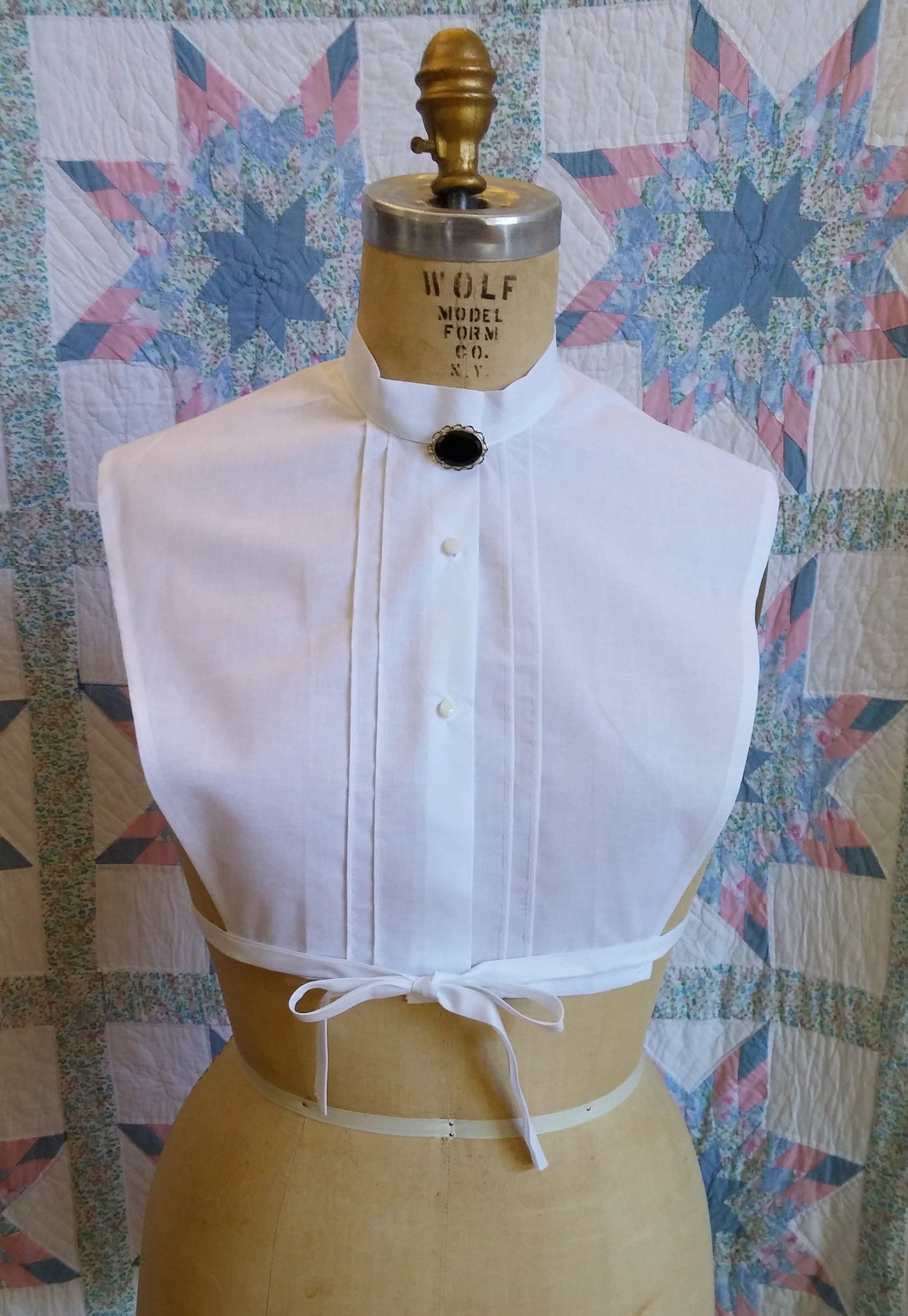 Chemisette White Cotton Pin-tucked With Choice of 3 Collars | Etsy