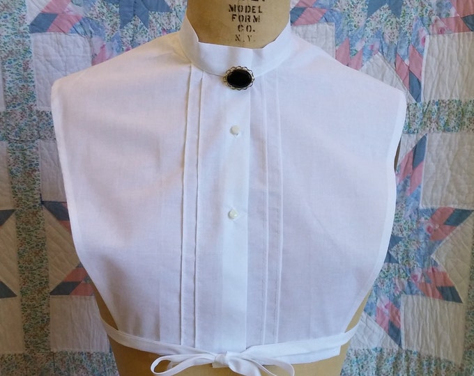Chemisette- White Cotton Pin-tucked - With Choice of 3 Collars - Dickie ...