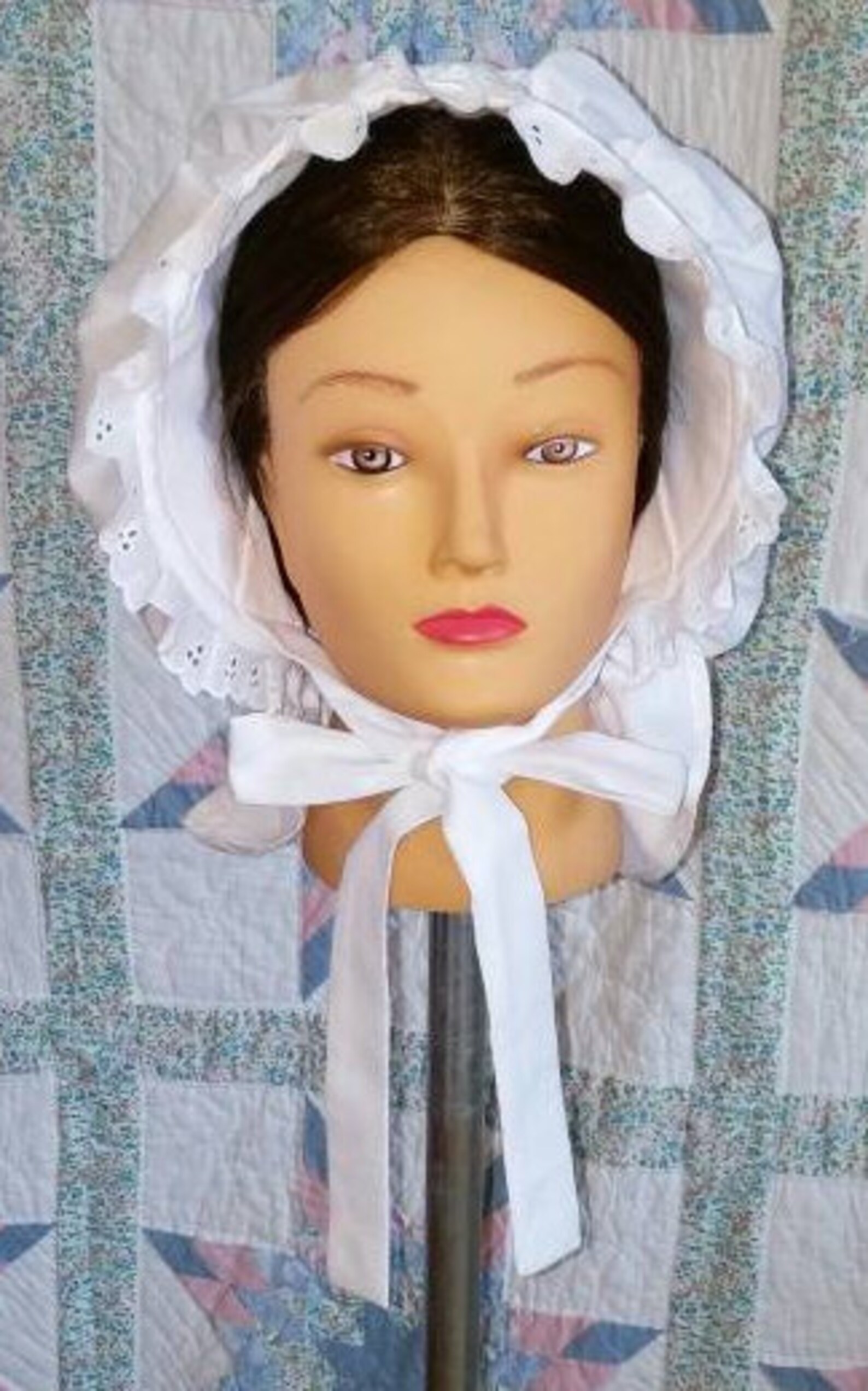 Prairie Bonnet Cloth Bonnet Poke Bonnet Adult Size 19th | Etsy