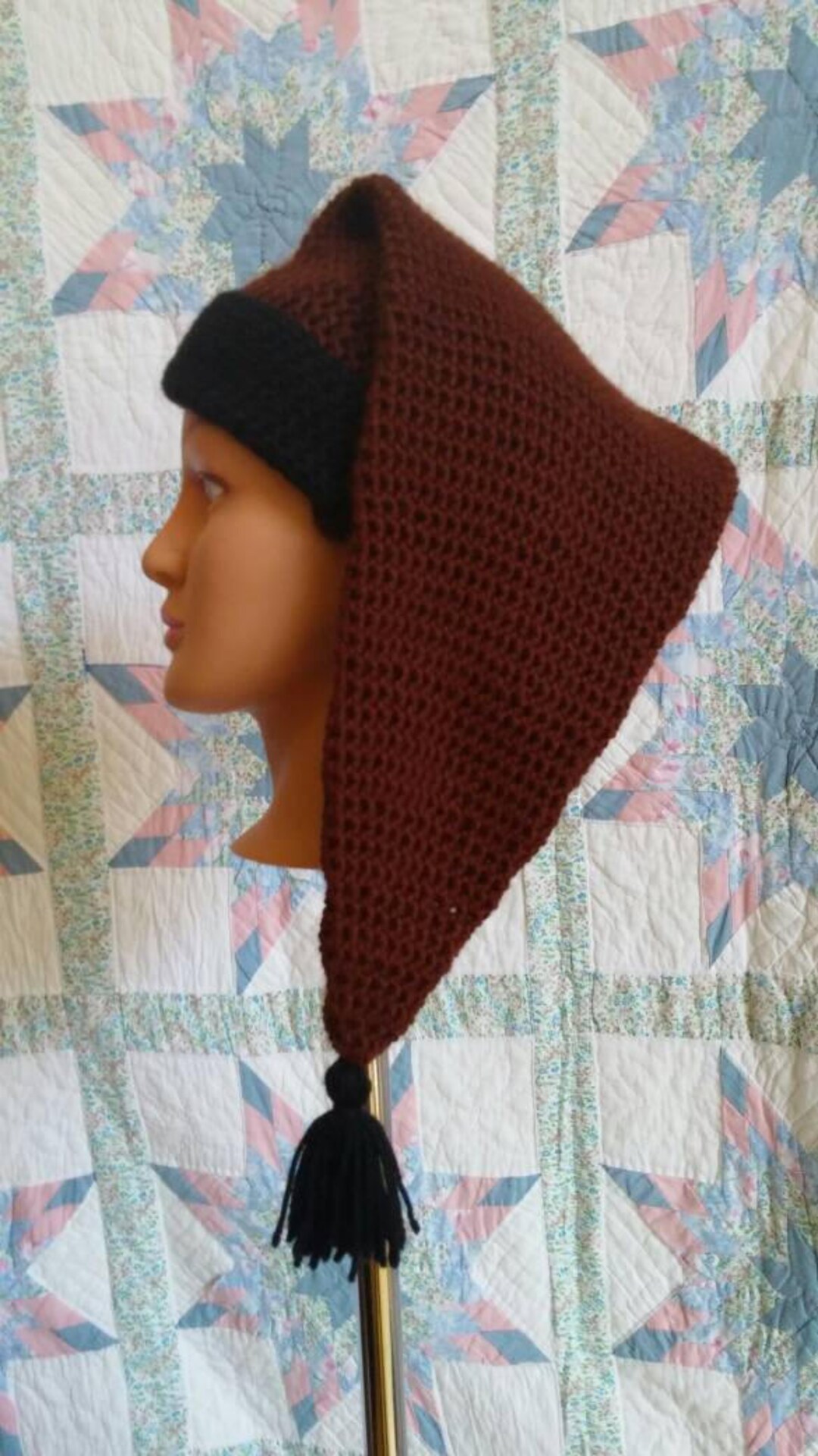Brown Mens Stocking Cap - Camp Hat, Sleeping Cap, Voyaguer Cap - Etsy