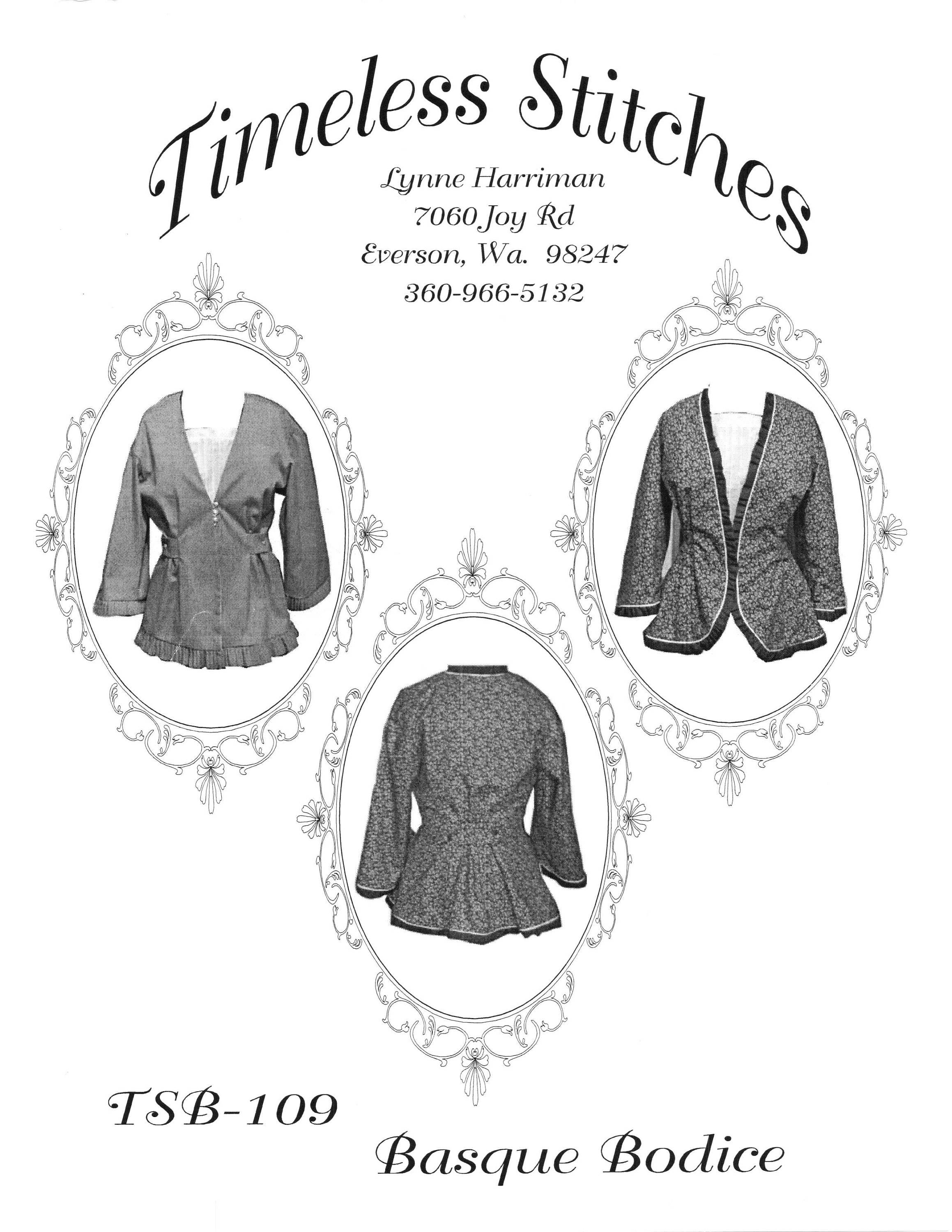 Basque Bodice /mid- 19th Century/ Civil War Era Bodice Pattern ...