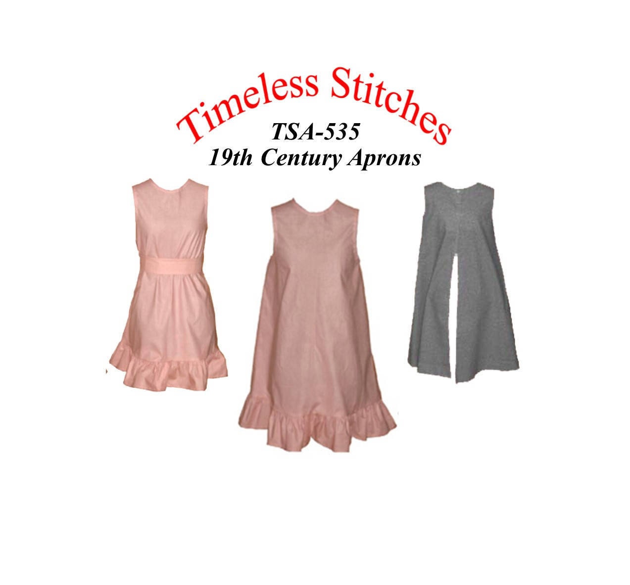 19th Century Pinafore/girls Pinafore/ Timeless Stitches Sewing | Etsy