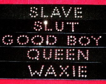 Text on Collar - Etsy