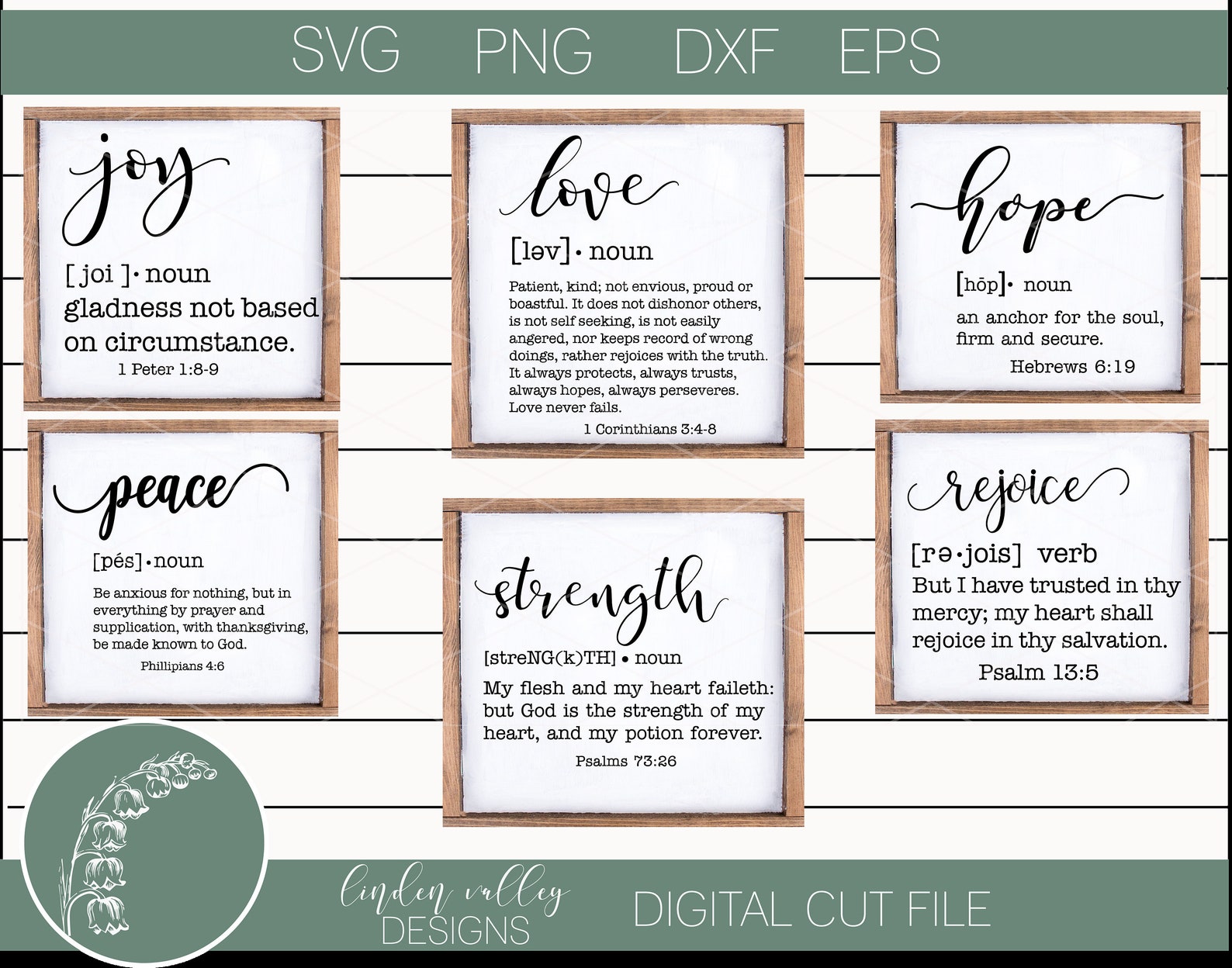 Scripture Bundle Typography|bible|scripture|svg|png|eps|dxf|cut File ...
