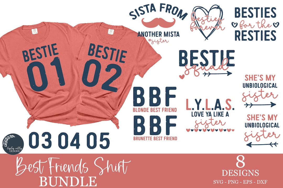 Best Friend SVG Bundle-friendship SVG Bundle-matching Tshirt SVG Bundle-besties Svg - Etsy