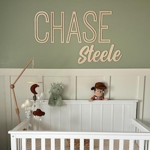 Name Sign for Nursery, Wooden Letters, Name Sign, Nursery Letters, Wall ...