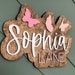 Butterfly Name Sign, Nursery Name Sign, Butterfly Nursery Decor, Name ...