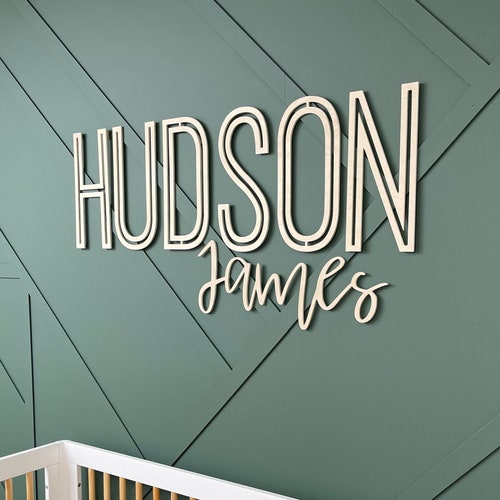 Name Cutouts for Nursery Wooden Letters Name Sign Nursery - Etsy