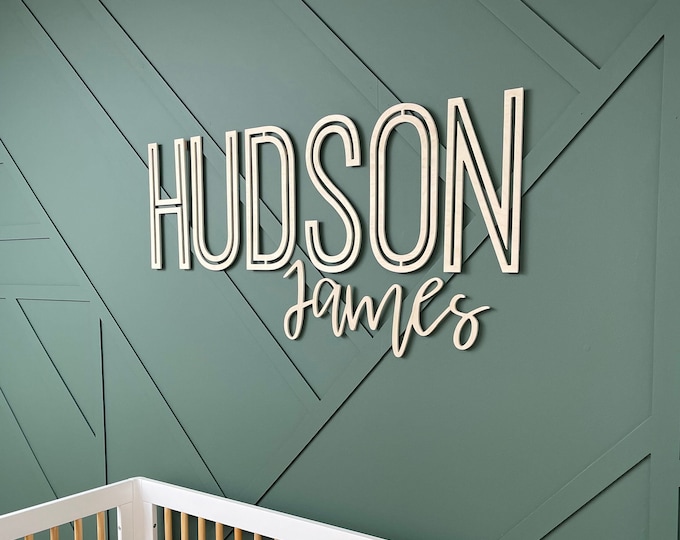 Name Cutouts for Nursery, Wooden Letters, Name Sign, Nursery Letters ...