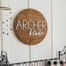 Customized Baby Name Sign, 12-36 Inch, Baby Shower, Round Plaque ...
