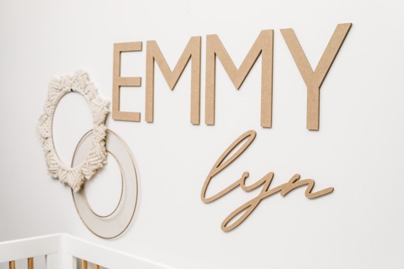 Name Cutouts for Nursery, Wooden Letters, Name Sign, Nursery Letters ...