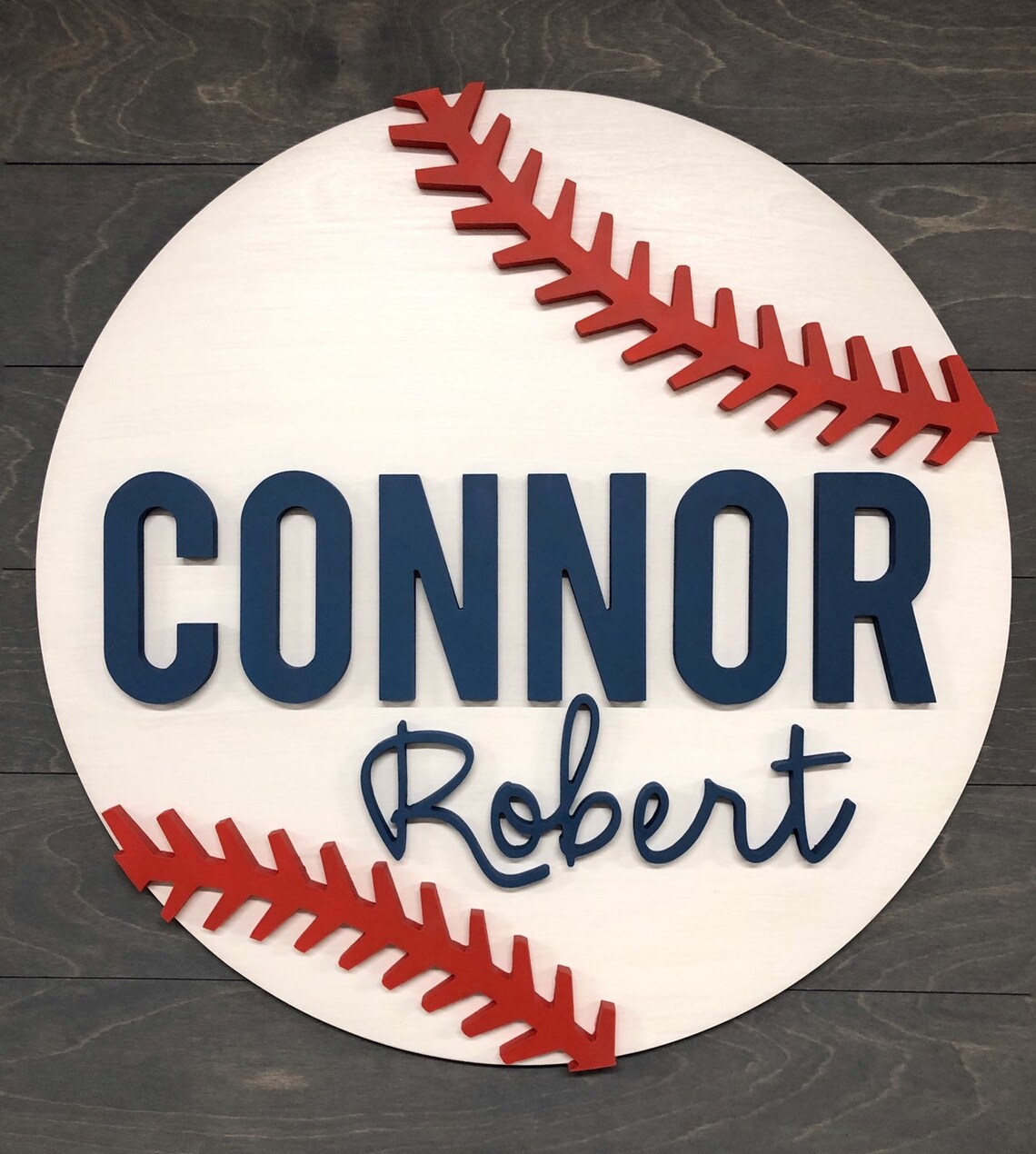 Custom Name Baseball Sign Baby Name Sign Nursery Room - Etsy