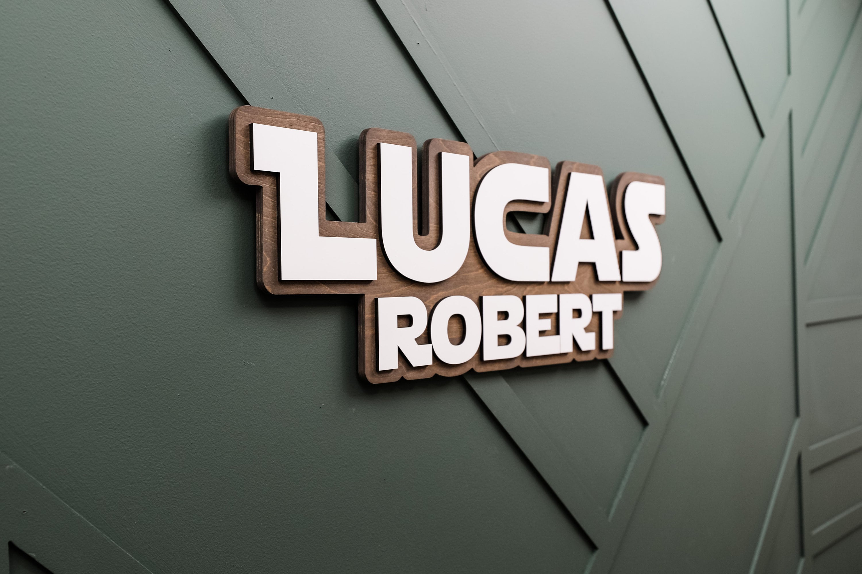 Custom Wooden Outline Name Sign - Etsy