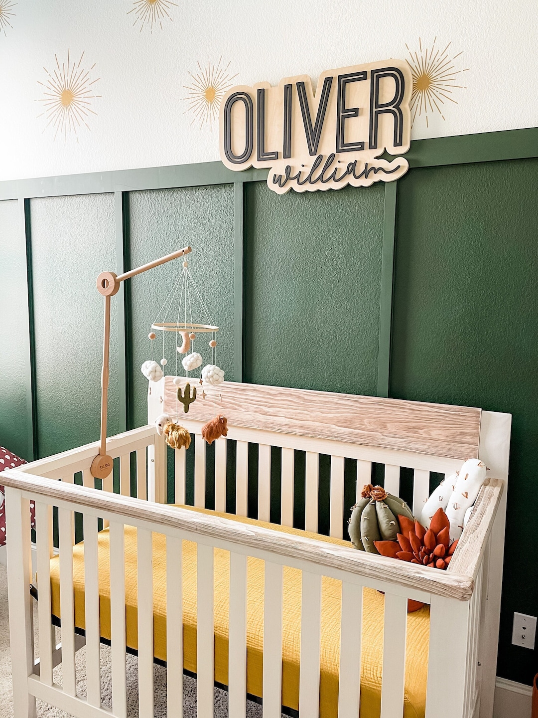 Custom Wooden Name Sign Nursery Decor - Etsy