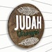 Custom Name Sign | Round | Baby Name | Boy Nursery Sign | Baby Gift ...