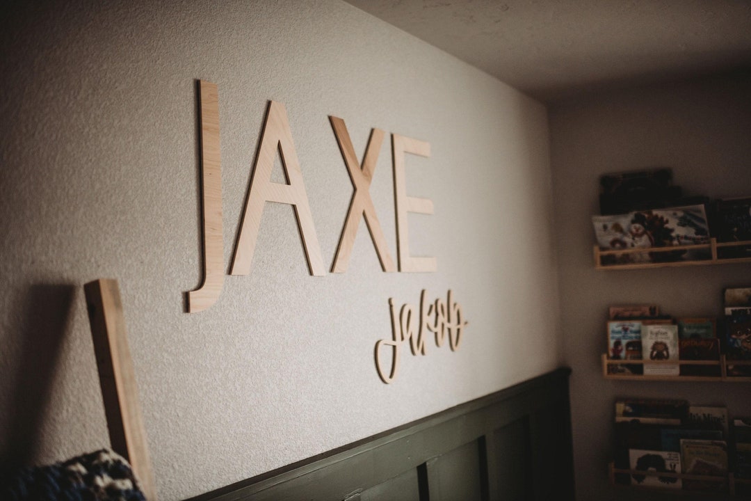 Name Cutouts for Nursery, Wooden Letters, Name Sign, Baby Shower Decor ...