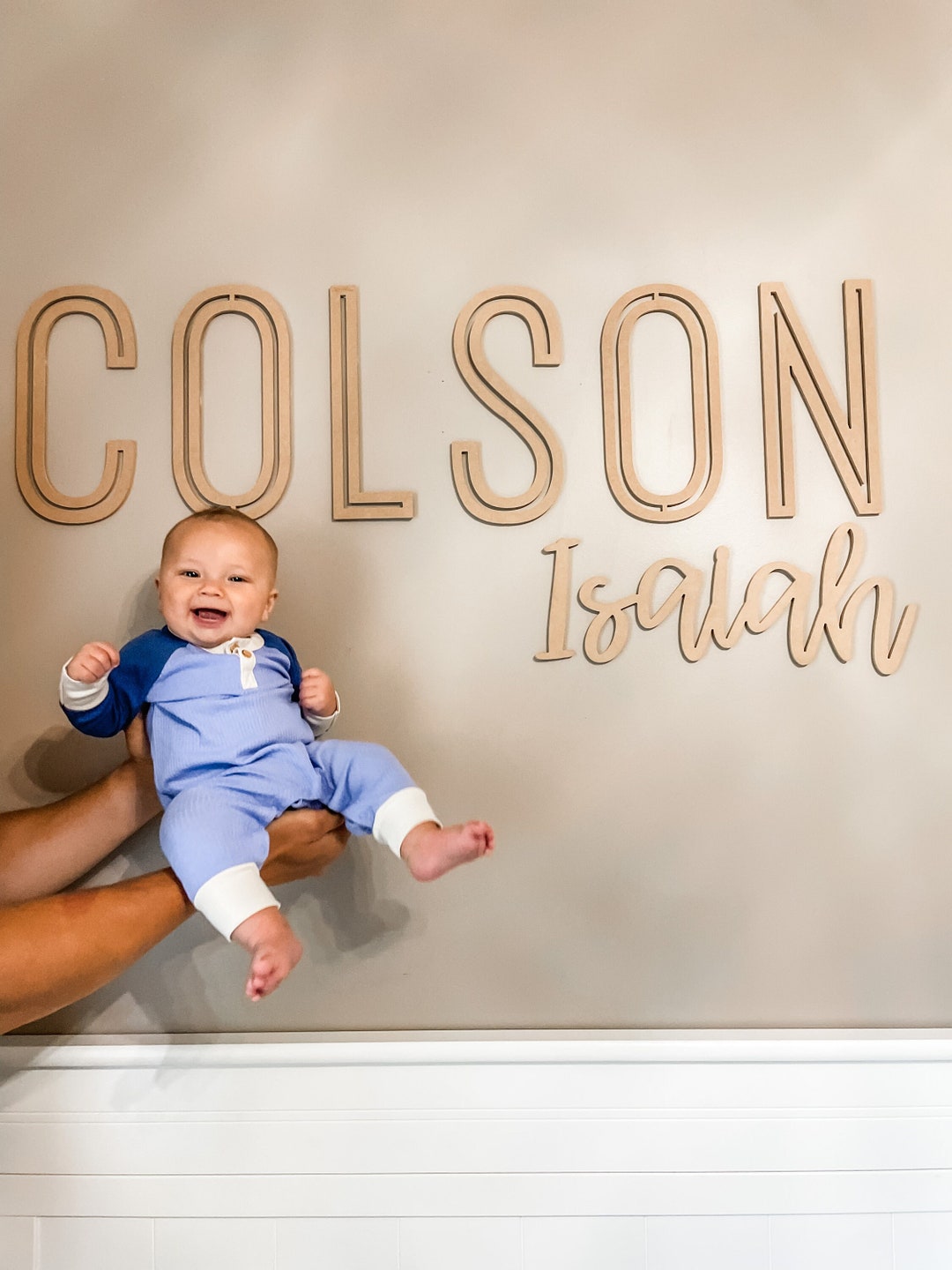 Stacked Names for Nursery, Wooden Letters, Nursery Letters, Wall Art ...