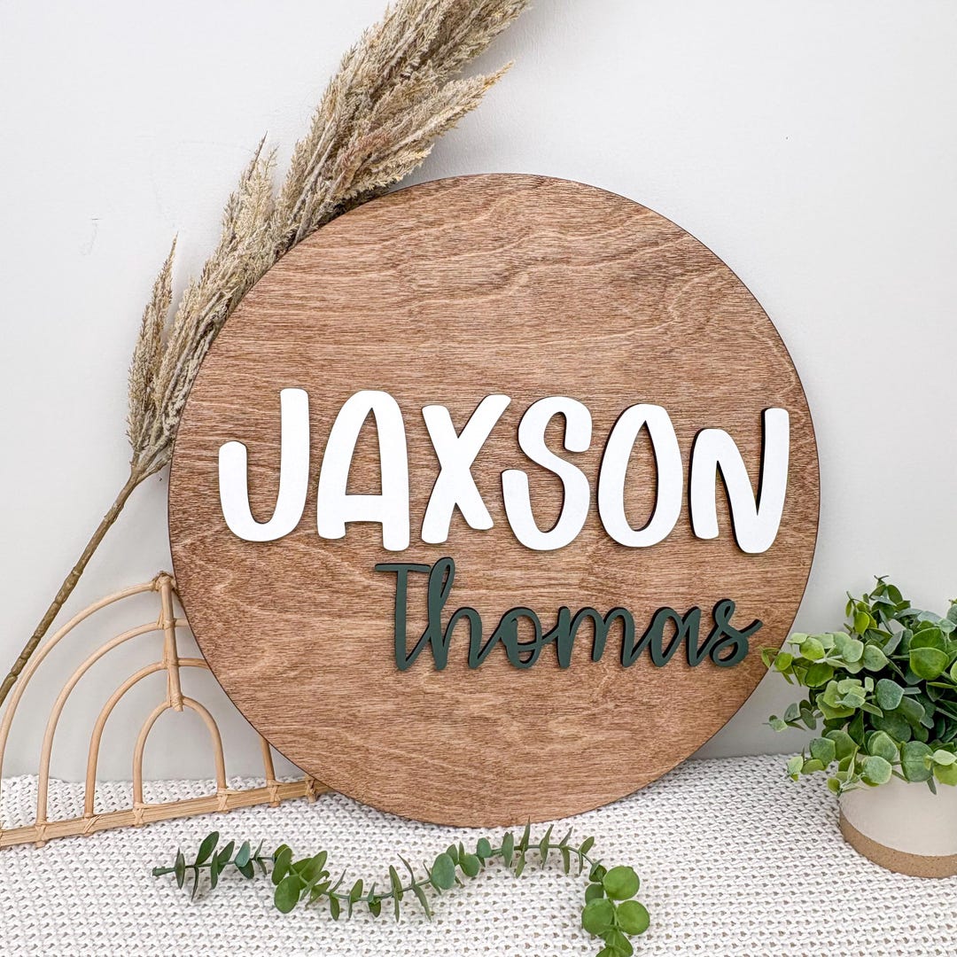 3D Name Sign Personalized, Newborn Name Sign, Kids Bedroom Name Sign ...