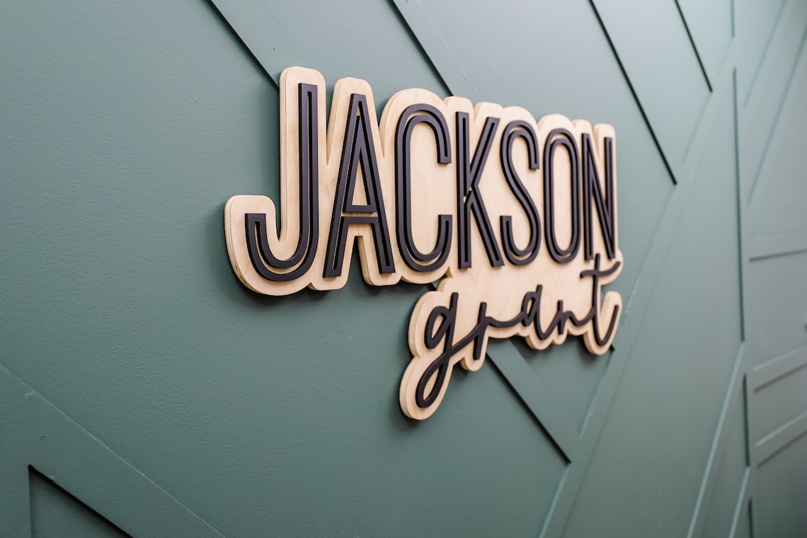 Custom Wooden Name Sign Nursery Decor - Etsy