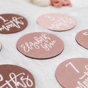 Pink Ombre Milestone Markers, First Year Photo Props, Baby Shower Gift ...