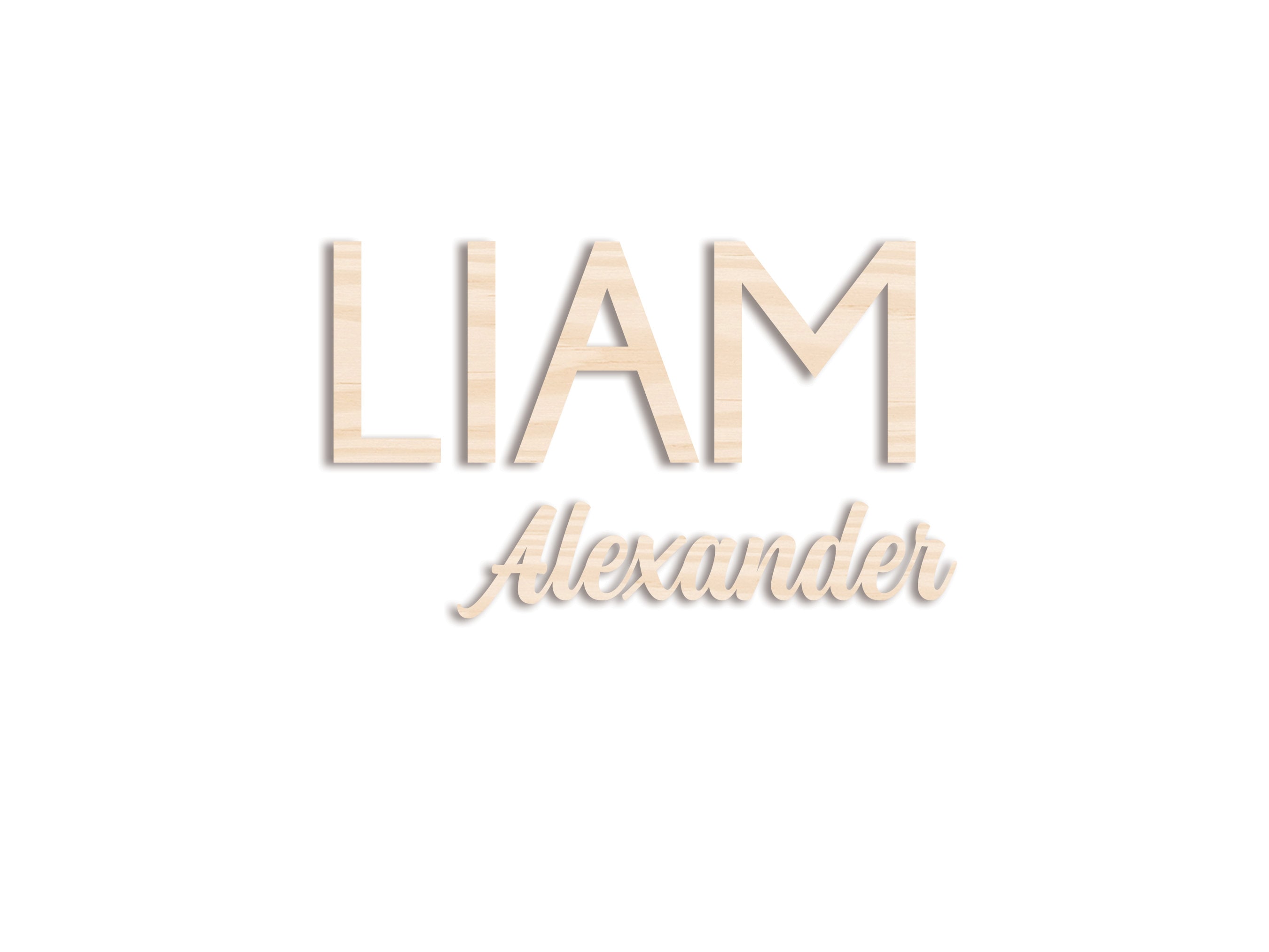 Name Cutouts for Nursery Wooden Letters Name Sign Baby - Etsy