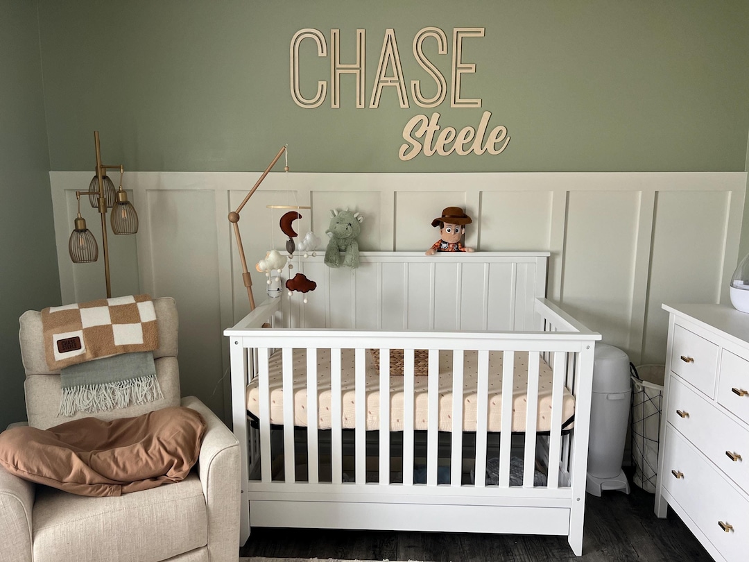 Name Sign for Nursery, Wooden Letters, Name Sign, Nursery Letters, Wall ...