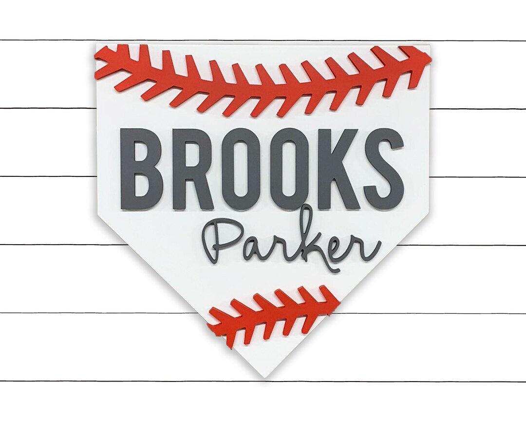 Custom Name Sign, Baseball Name Sign, Nursery Name Sign for Boy ...