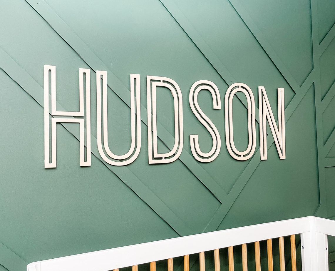 Name Cutouts for Nursery Wooden Letters Name Sign Nursery - Etsy