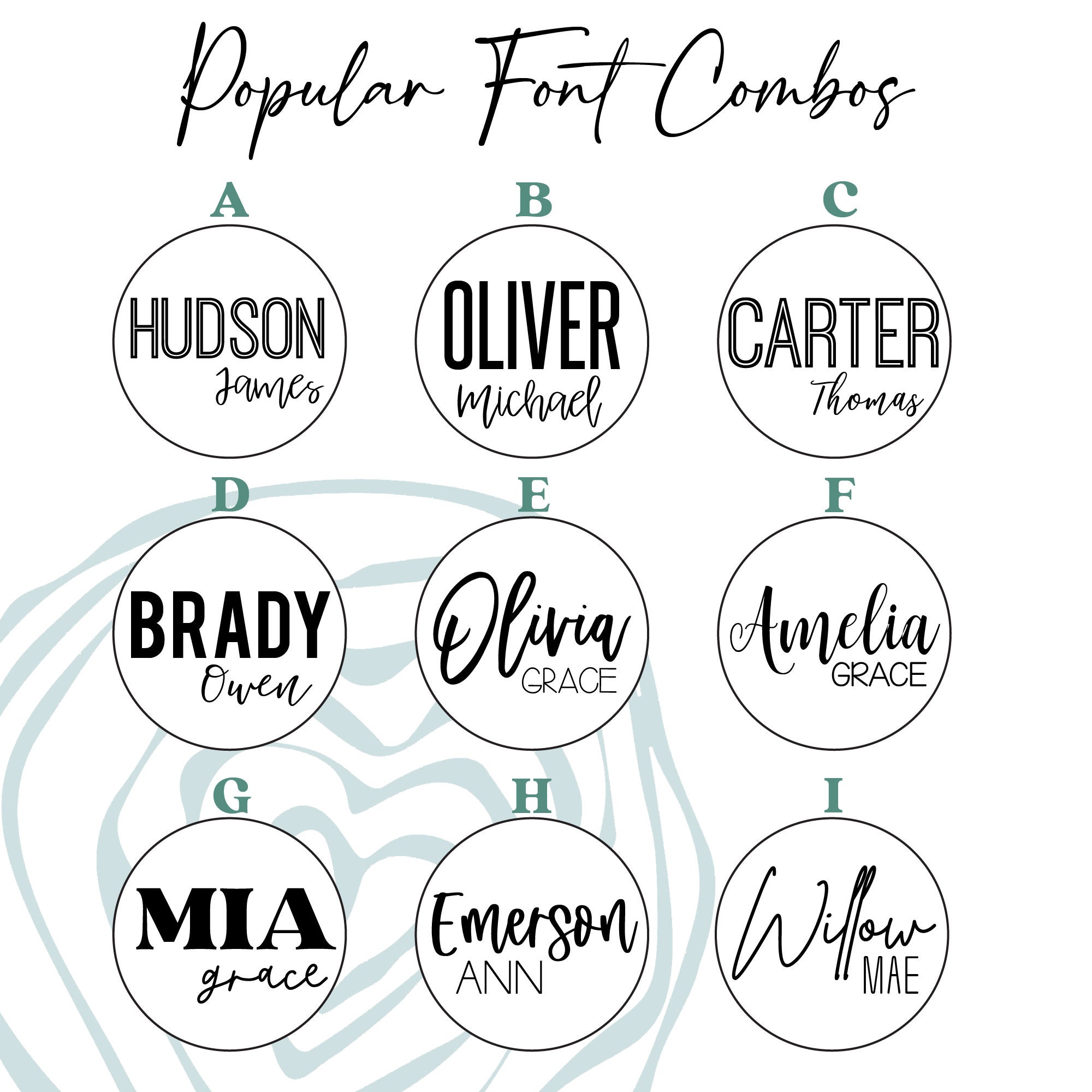 Nursery Baby Name Sign, 12-36 Inch, Baby Shower, Round Plaque ...