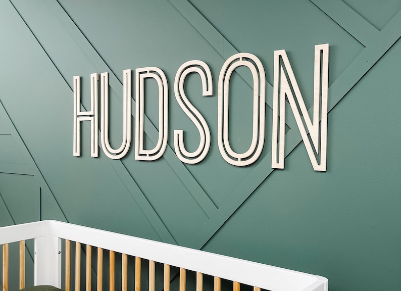 Name Cutouts for Nursery Wooden Letters Name Sign Nursery - Etsy