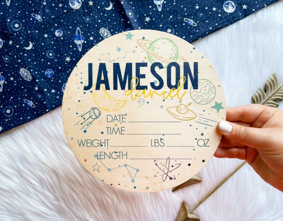 Baby Birth Stat Sign Personalized Birth Announcement Sign | Etsy