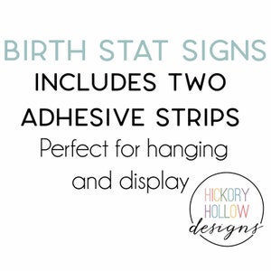 Baby Birth Stat Plaque | Personalized Birth Announcement Sign | Printed ...
