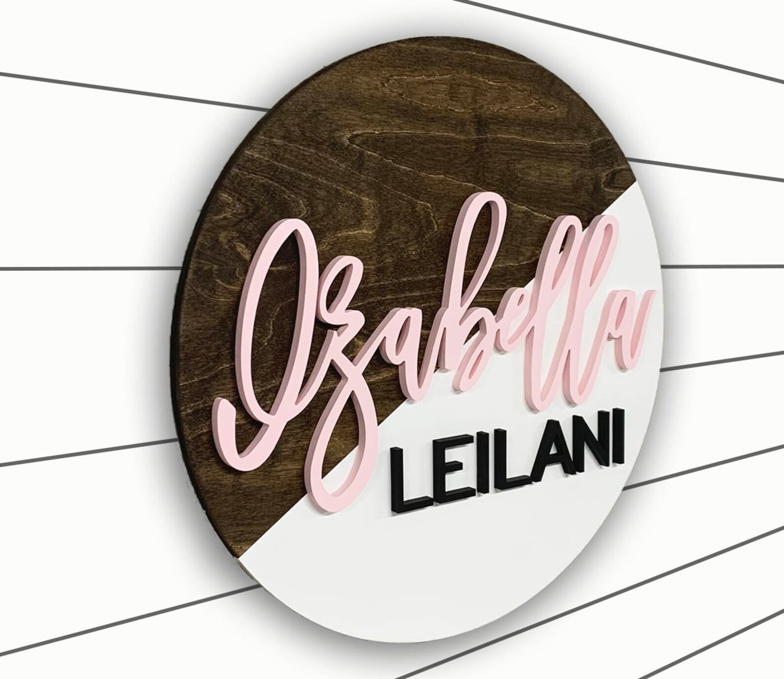 Custom Name | Half Painted Name Sign | Baby Name Sign for Boy or Girl ...